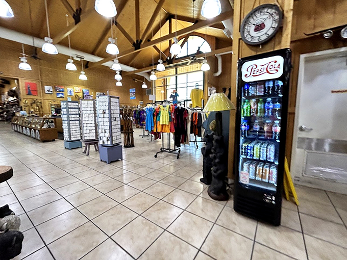 From t-shirts to tchotchkes, this gift shop is a treasure trove of memories. Because nothing says "I survived the ostrich ranch" like a plush emu.