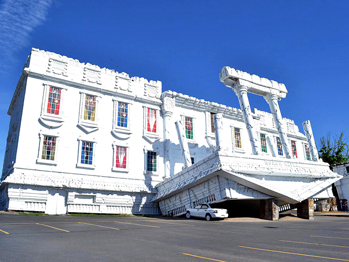 Politics got you feeling topsy-turvy? You're not alone! This inverted icon puts a whole new spin on "flipping the White House."