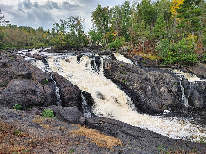 Nature's own amphitheater! Kawishiwi Falls performs a water ballet against a backdrop of towering pines. Standing ovation, please! Photo credit: blonde dude