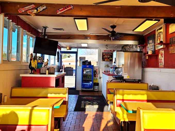 Yellow booths, red walls, and the promise of wing nirvana – this humble setting has hosted countless sauce-stained smiles over the years.