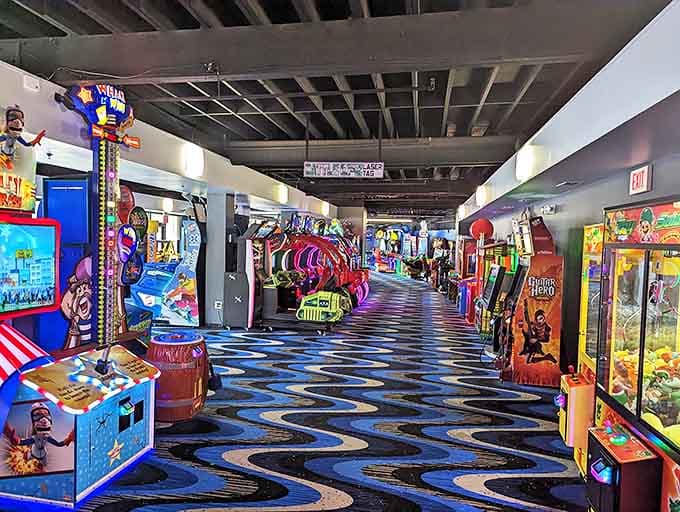 The arcade at Funway is a kaleidoscope of lights and sounds, where quarters transform into memories and bragging rights.