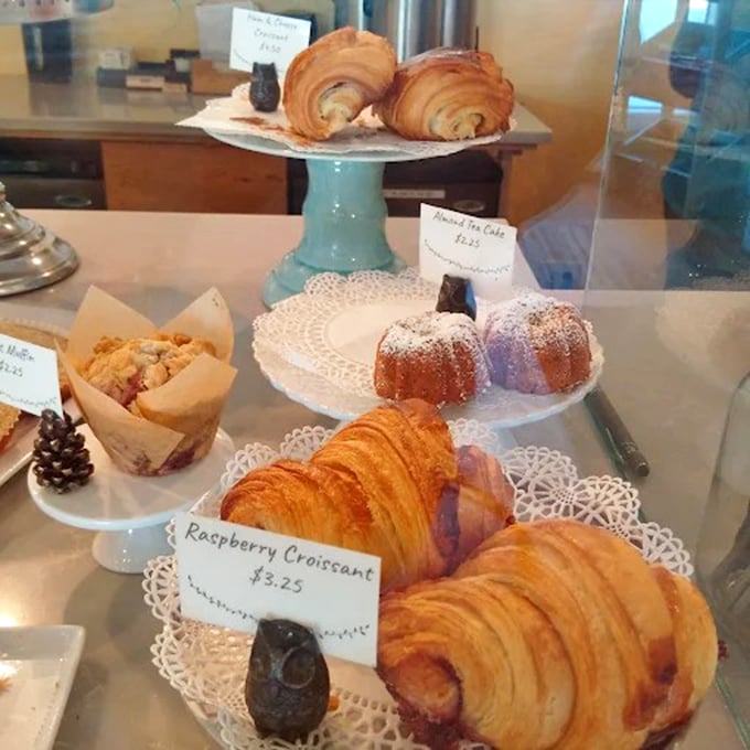 Croissants with honeycomb interiors so perfect they could be studied in geometry class &ndash; delicious, buttery math.