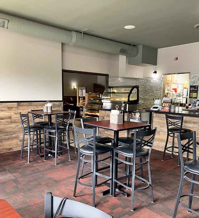 Another angle of the welcoming interior where locals gather and burrito legends are born every single morning.