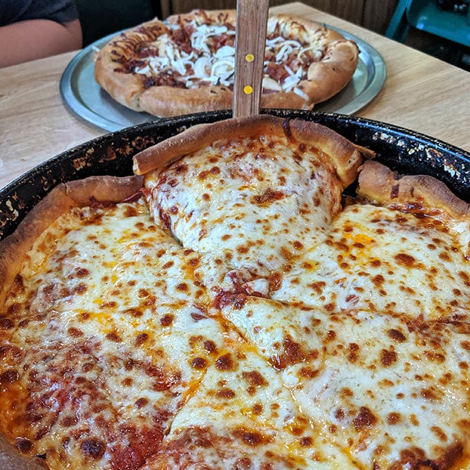 A classic slice that reminds us why pizza became a cultural icon in the first place &ndash; simple, perfect, and utterly satisfying.