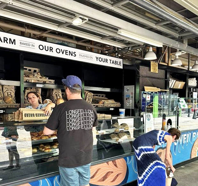 Behind this counter, skilled bakers work tirelessly to keep up with demand for products that have earned a devoted following.