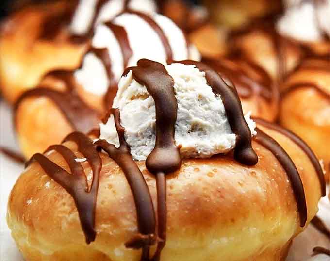 Ohio pride in pastry form, this peanut butter and chocolate masterpiece would make any Buckeye fan weep with joy.