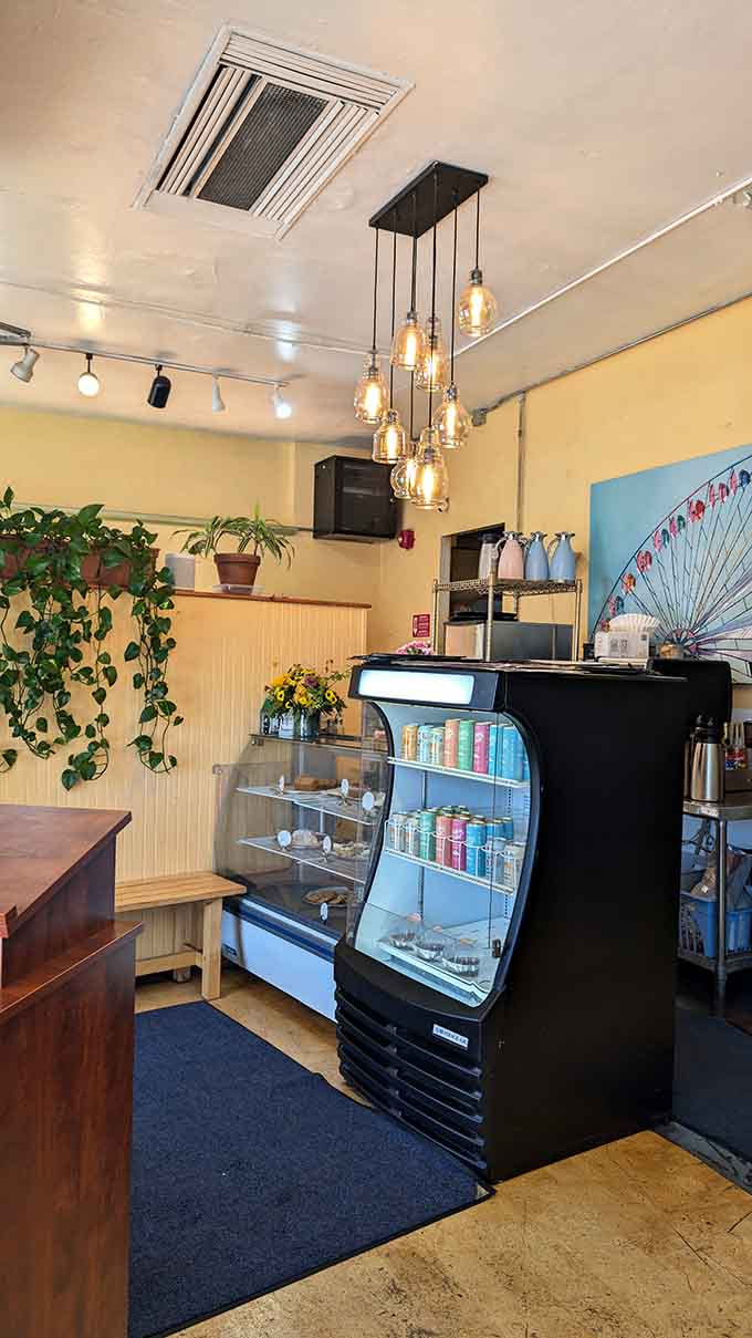 This display case is basically Pandora's box, except instead of releasing evil, it releases unstoppable cupcake cravings.