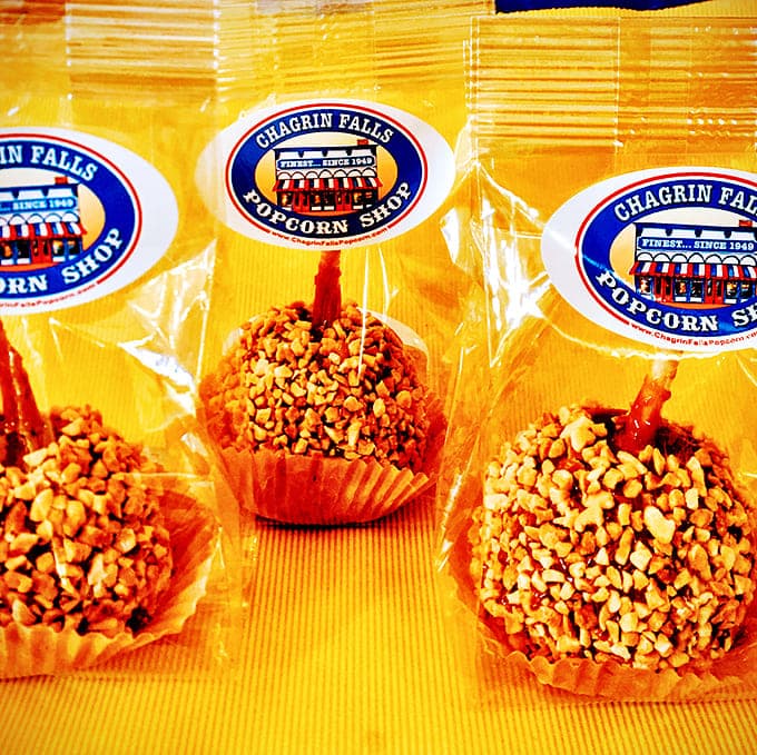 Crunchy, sweet perfection wrapped in golden caramel and nuts&mdash;autumn's perfect portable treat from the popcorn masters.