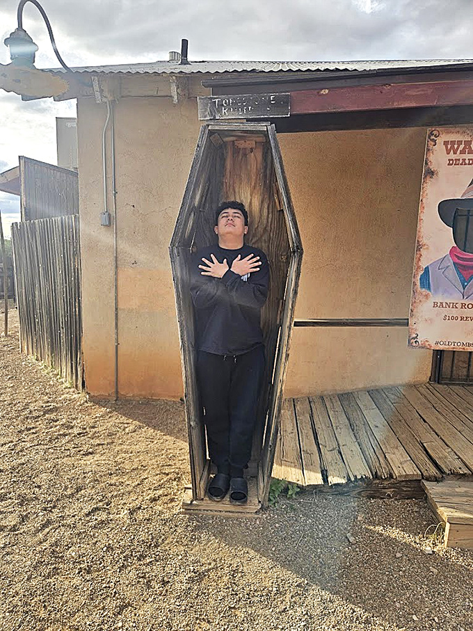 Nothing says "fun family vacation" quite like posing in a coffin &ndash; creating holiday photos that will confuse relatives for generations.
