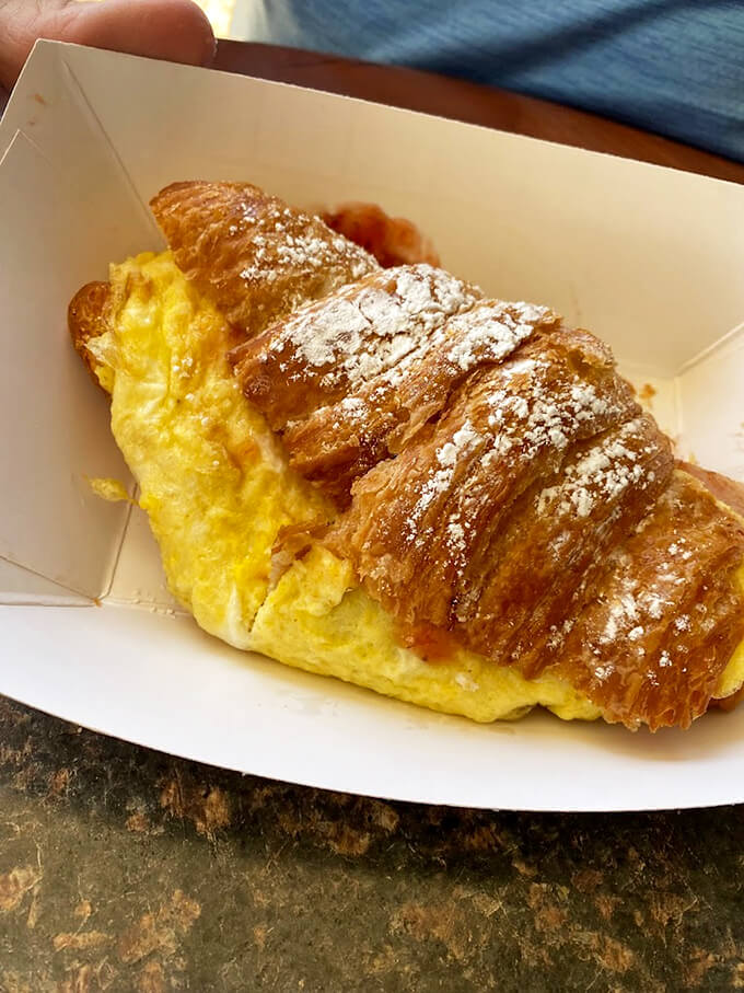 Forget about sliced bread, this croissant sandwich is the best thing since... well, croissants! It's a handheld flavor fiesta.