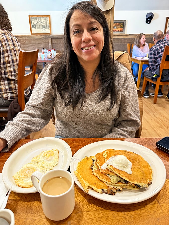 Every plate tells a story at Sugar & Spice, where pancakes become canvases for Vermont's finest maple syrup and breakfast memories are made.