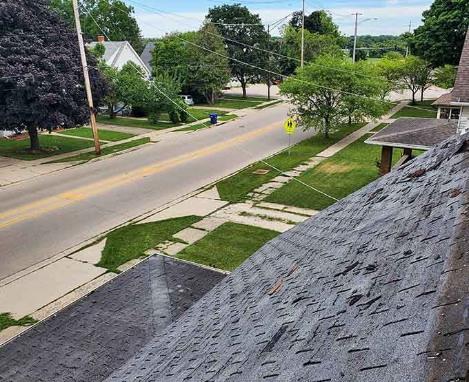 Tree-lined residential streets with actual sidewalks remind us that walkable neighborhoods weren't always considered a luxury amenity.