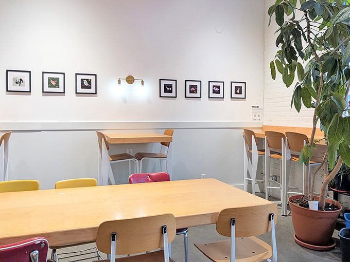 Bright, airy, and inviting, this dining space makes you want to cancel your afternoon plans and just stay awhile longer.