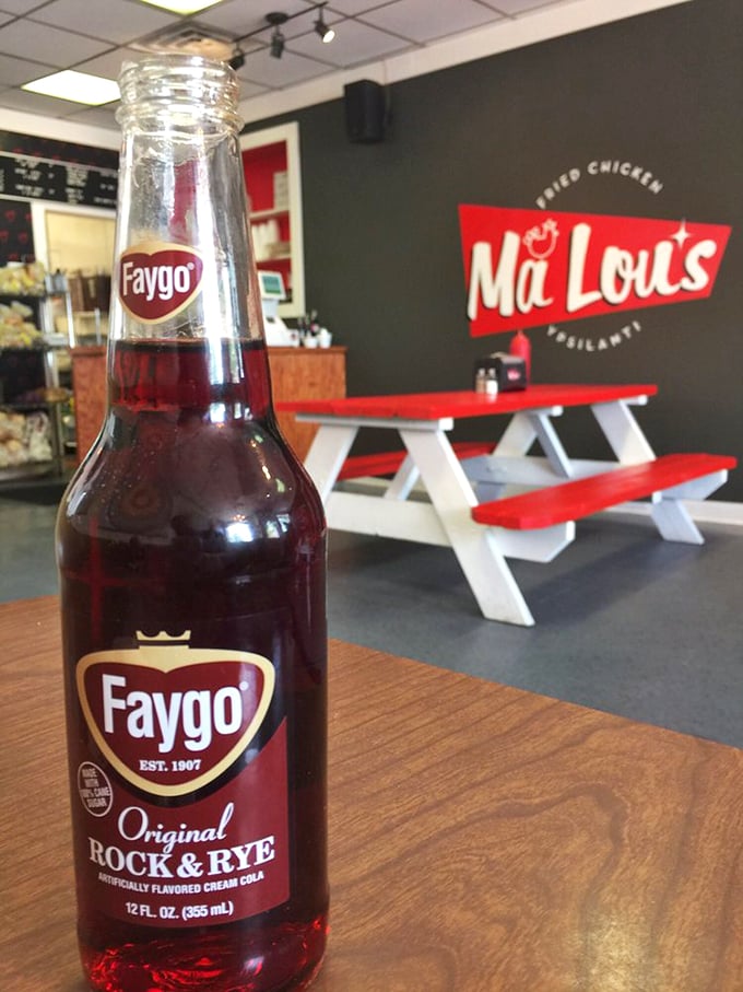 When in Michigan, do as the Michiganders do! Wash down your meal with this local favorite&mdash;it's the cherry on top of your Ma Lou's experience
