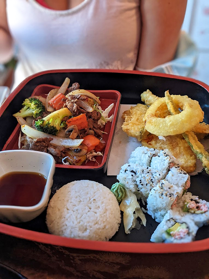 A complete Japanese feast laid out like a work of art&mdash;from tempura to teriyaki, every element plays its part perfectly.