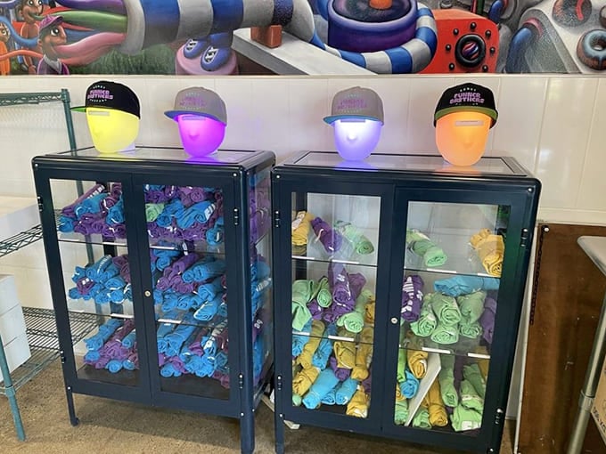 Branded merchandise lets you wear your donut devotion proudly, because subtlety is overrated anyway.