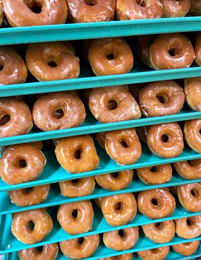 Glazed donuts: Purple isn't just a color &ndash; it's Cambridge school spirit transformed into breakfast. These grape-glazed beauties prove loyalty can be delicious.