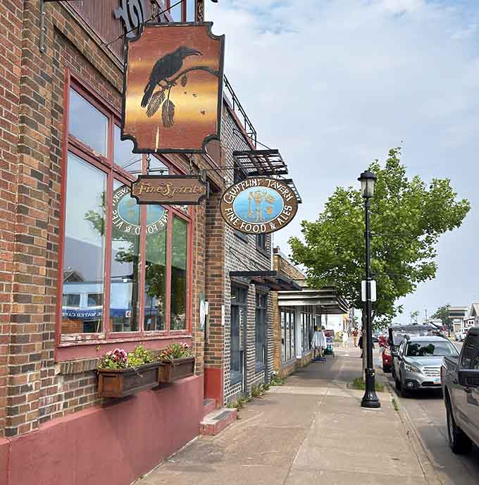 Downtown Grand Marais charm radiates from this corner location where good food meets harbor views in perfect harmony.