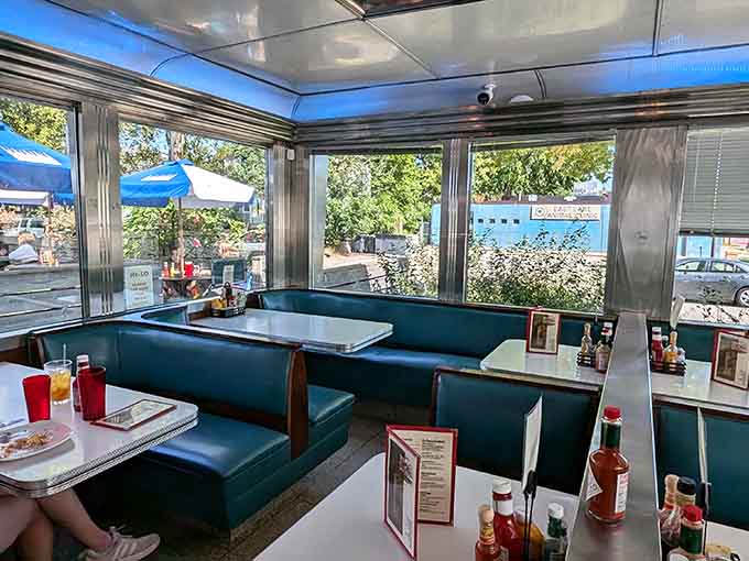 Another view of the immaculate interior where every detail contributes to that authentic diner experience you didn't know you were craving until now.