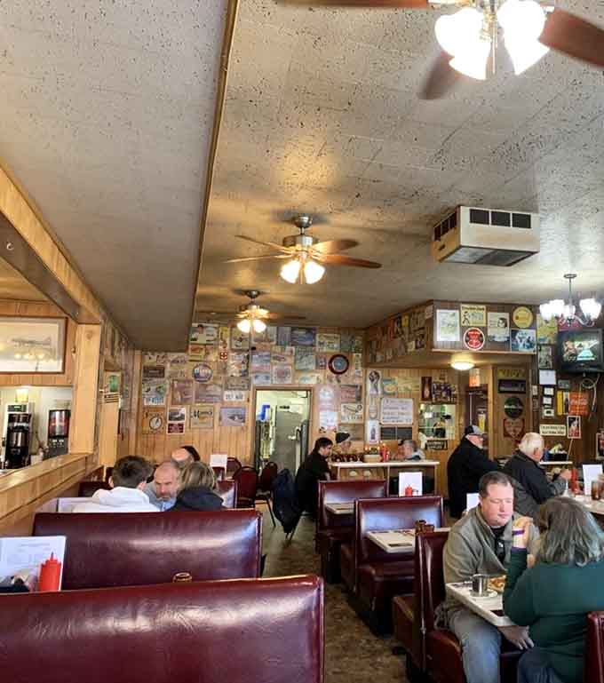 Every inch of wall space tells a story, making Hoagie's equal parts restaurant and accidental museum of Americana.