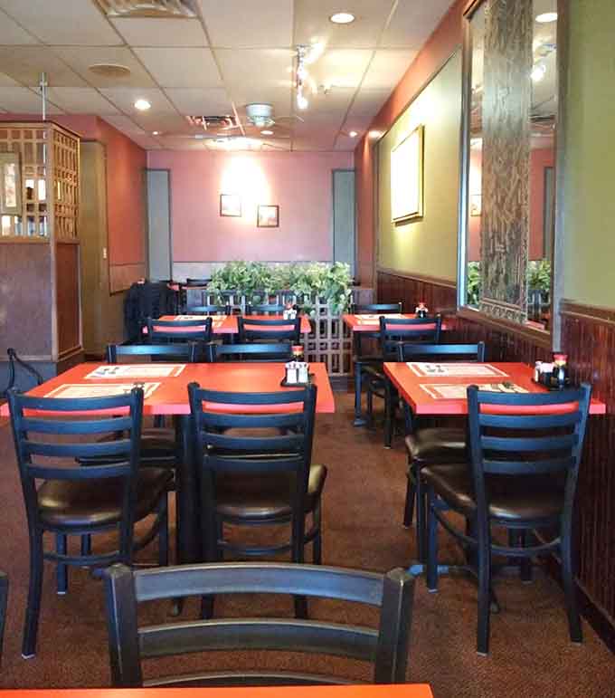 Spacious seating arrangements ensure everyone has room to spread out and enjoy their meal without feeling cramped or rushed through the experience.