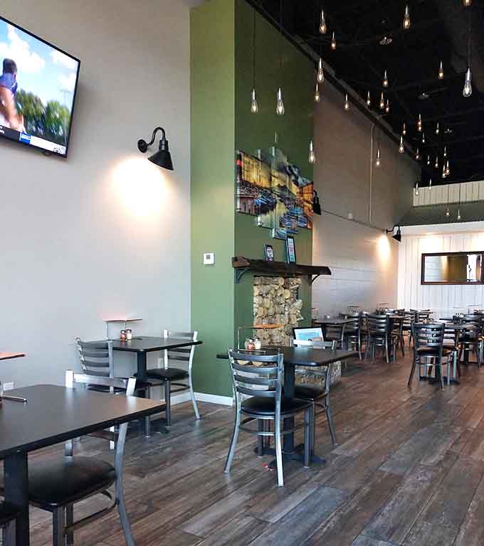 Comfortable seating and thoughtful design make Pizza Napoli the kind of place where you'll want to linger long after your plate's empty.