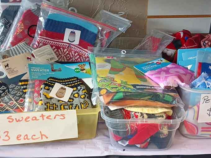 Even craft supplies and pet accessories get their moment to shine, because every hobby and furry friend deserves vintage representation.