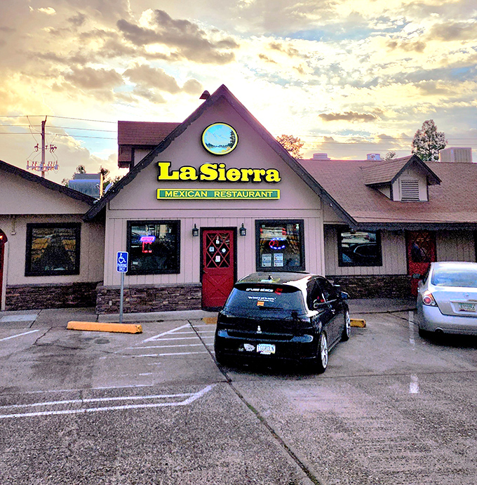 Sunlight dapples the creek below as visitors navigate rocky passages, each footstep a brief interaction with eons of geological history.