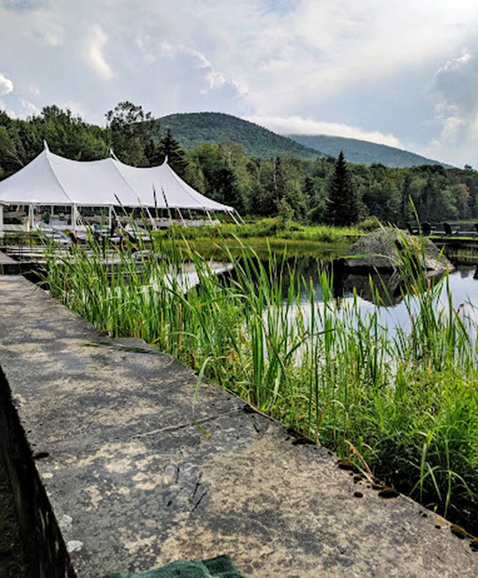 Event space meets wilderness: Where fancy meets forest under Vermont's big sky.