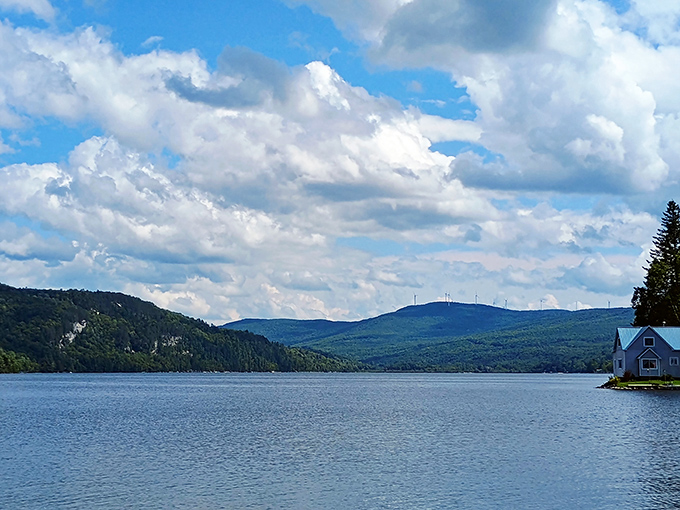 Mountains, water, and sky performing their daily spectacular &ndash; no tickets required, just the willingness to pause and notice.