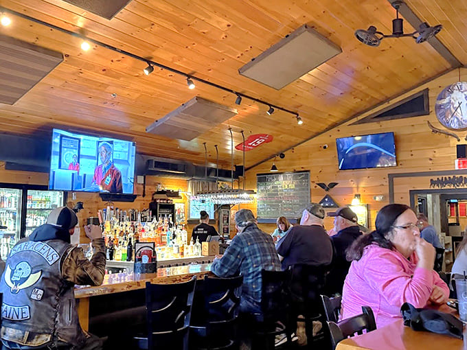 A well-stocked bar and plenty of seating means you can settle in for the long haul.