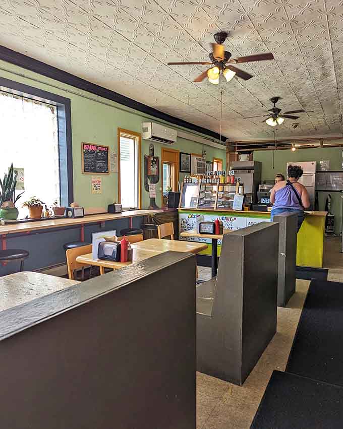 Cozy booths and communal seating options mean whether you're dining solo or with friends, there's a perfect spot waiting for you.