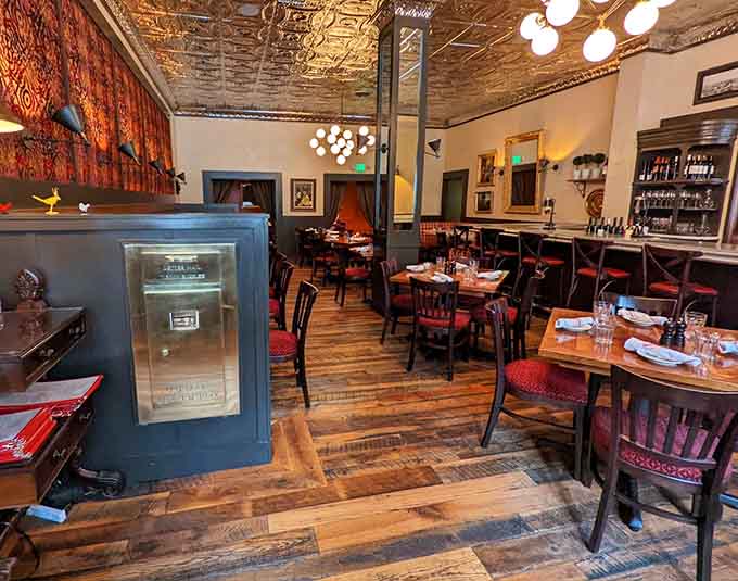 Another angle of the welcoming interior, proving that every seat in the house is a good one.