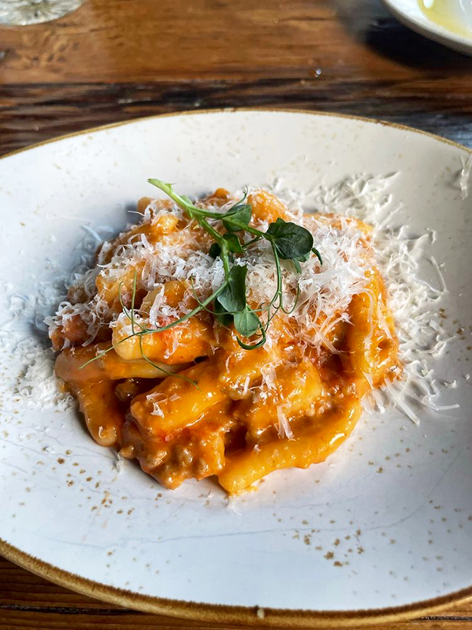 This pasta dish is so saucy and cheesy, it could star in its own Italian soap opera. A comforting hug in a bowl, topped with a shower of Parmesan.