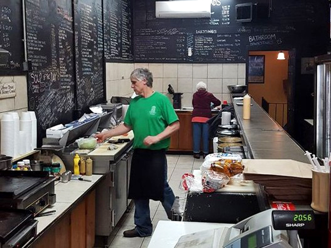 Behind the counter magic &ndash; where sandwich artists transform simple ingredients into edible masterpieces with practiced precision.