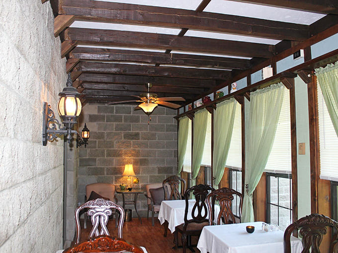 Outdoor dining spaces let you enjoy meals surrounded by the kind of scenery that makes everything taste better.