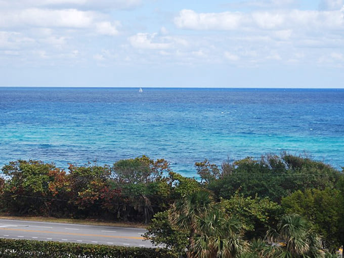 Boca Raton shows A1A's sophisticated side, where manicured landscapes and upscale shopping centers complement the natural coastal beauty.