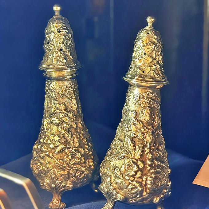 Even the most mundane table accessories became works of art in an era when craftsmanship trumped convenience every time.