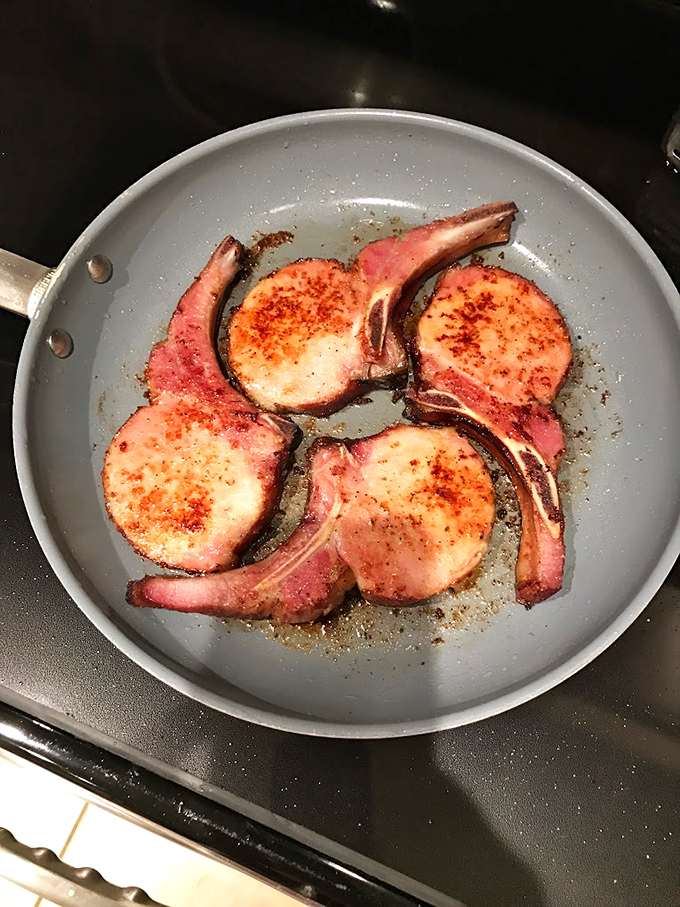 Pork chops so pretty, they belong in a museum! These smoky beauties are the Mona Lisa of meat &ndash; mysterious, alluring, and absolutely irresistible.