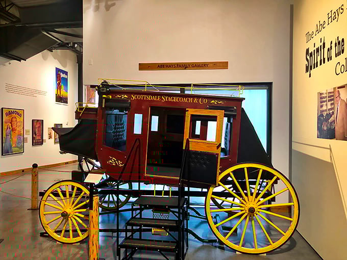 This meticulously restored Scottsdale Stagecoach makes today's economy airline seats look positively luxurious by comparison.