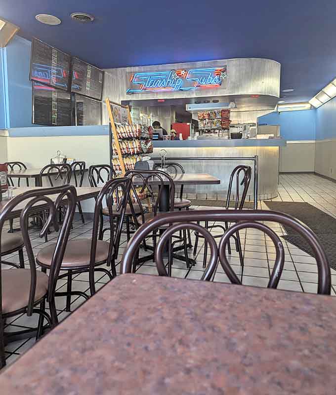 The dining area welcomes everyone with its no-frills comfort, where the focus stays firmly on the food rather than fancy decor.