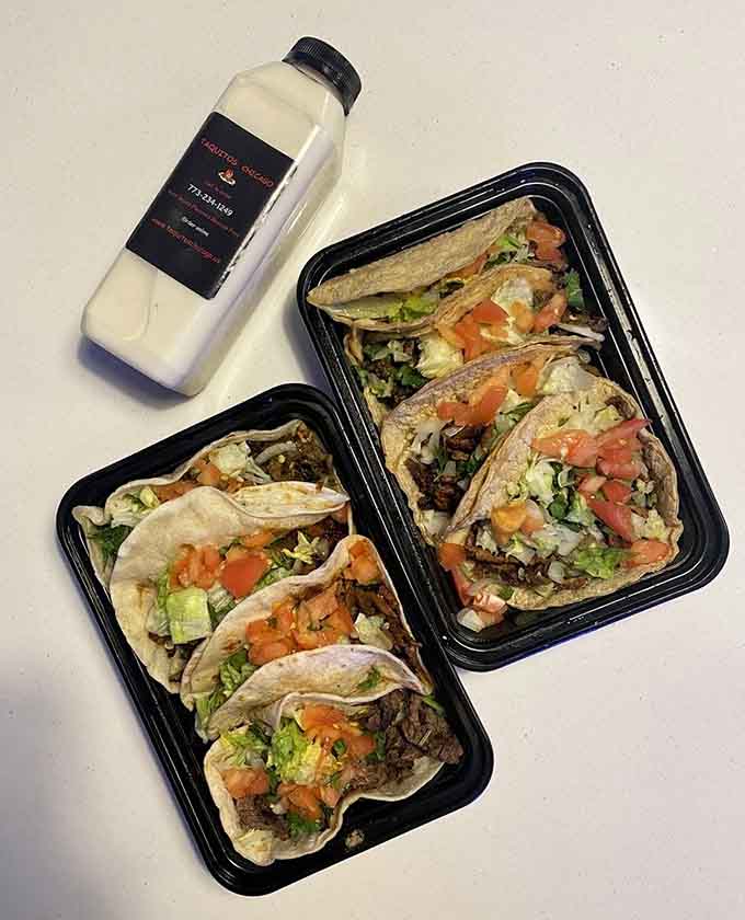 To-go orders packed and ready, because sometimes you need this goodness in your own home.