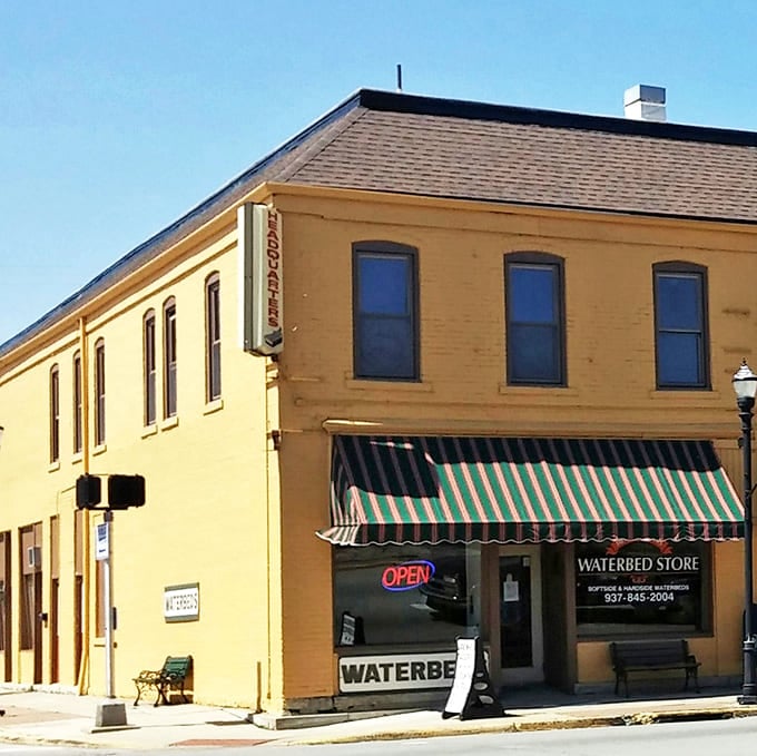 The Waterbed Store Headquarters proves that New Carlisle embraces both tradition and unexpected specialties with equal enthusiasm.