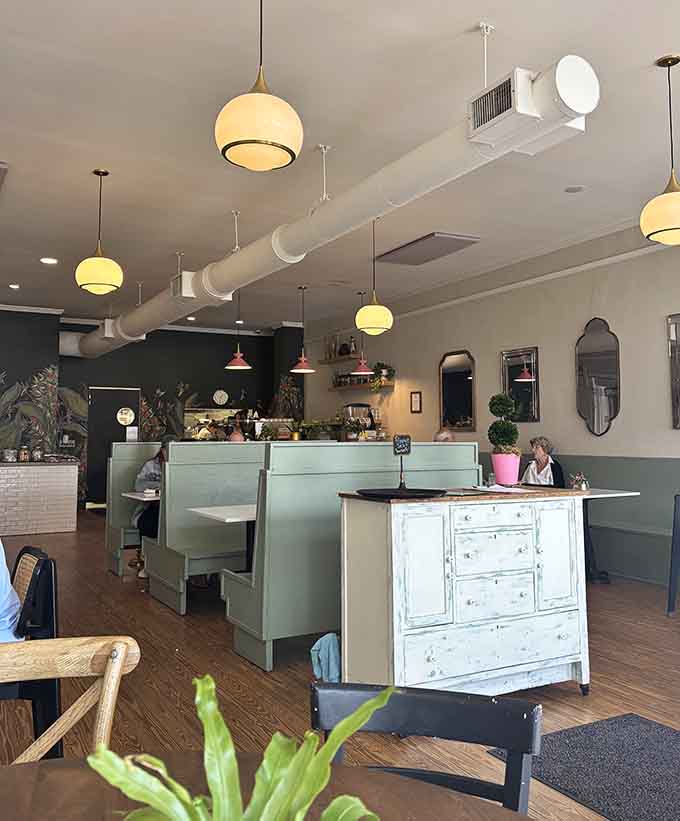 Those cozy booth seats are perfect for settling in and savoring a leisurely breakfast with friends or family.