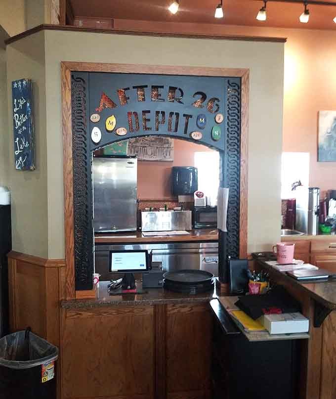 The check-in area welcomes with its "Simply Ahh-MAE-zing!" promise – a bit of wordplay that actually delivers on its cheerful claim.