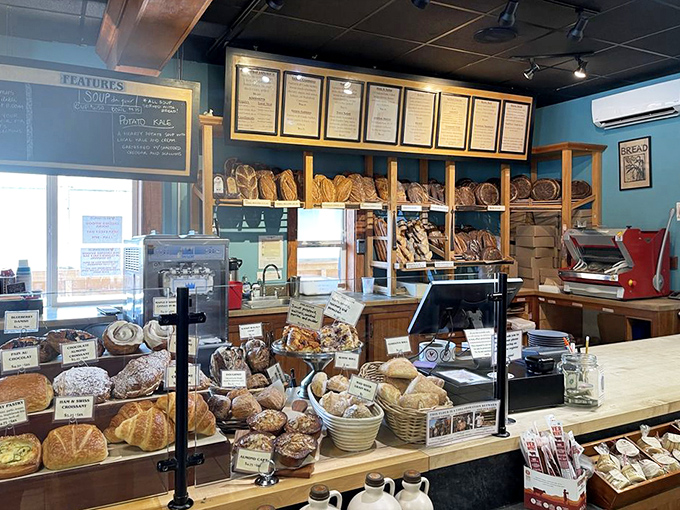 The counter display &ndash; a museum of carbohydrate artistry where decision paralysis is a common and delightful affliction.