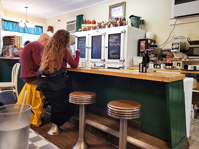 Counter seating offers the best view of the action and encourages friendly conversation with staff and fellow diners.