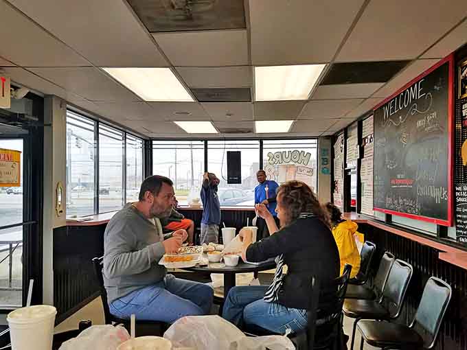 Watching fellow diners dig into their meals is like a live testimonial, everyone's face says "yes, you ordered correctly."