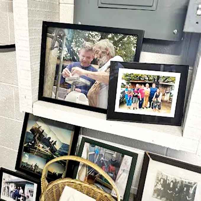 Family photos adorn the walls &ndash; silent testimony to the generations of fishing knowledge that make Cap'n Ron's offerings so special.