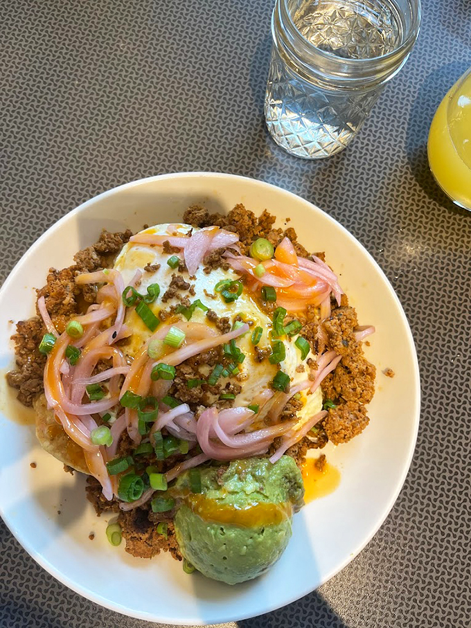 Another angle of huevos rancheros perfection&mdash;because one photo just wasn't enough to capture this beauty. 